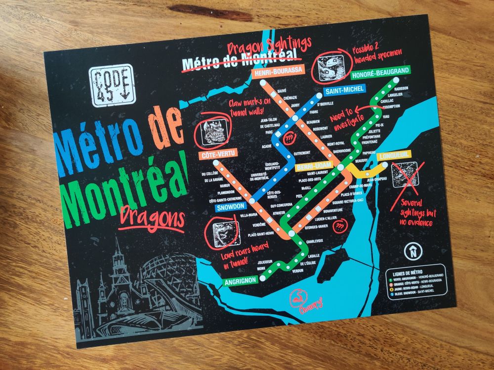 Code 45 Montreal Metro Map Has Arrive From The Printer – Benjamin ...